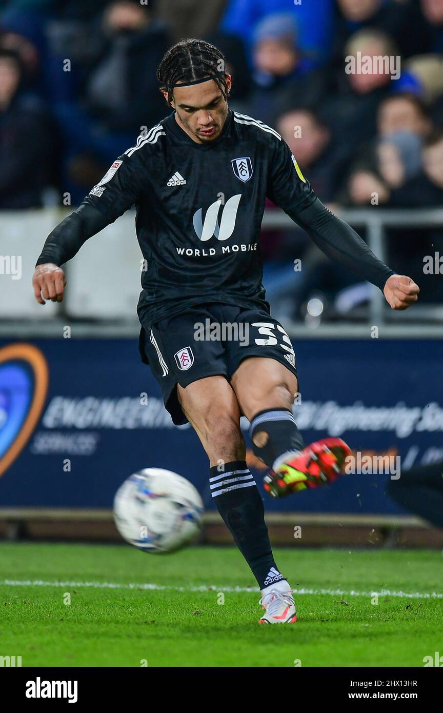Antonee Robinson #33 of Fulham in action during the game Stock Photo ...
