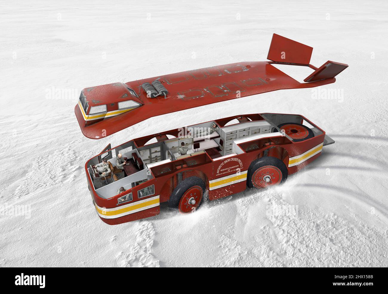 Antarctic Snow Cruiser, illustration Stock Photo - Alamy