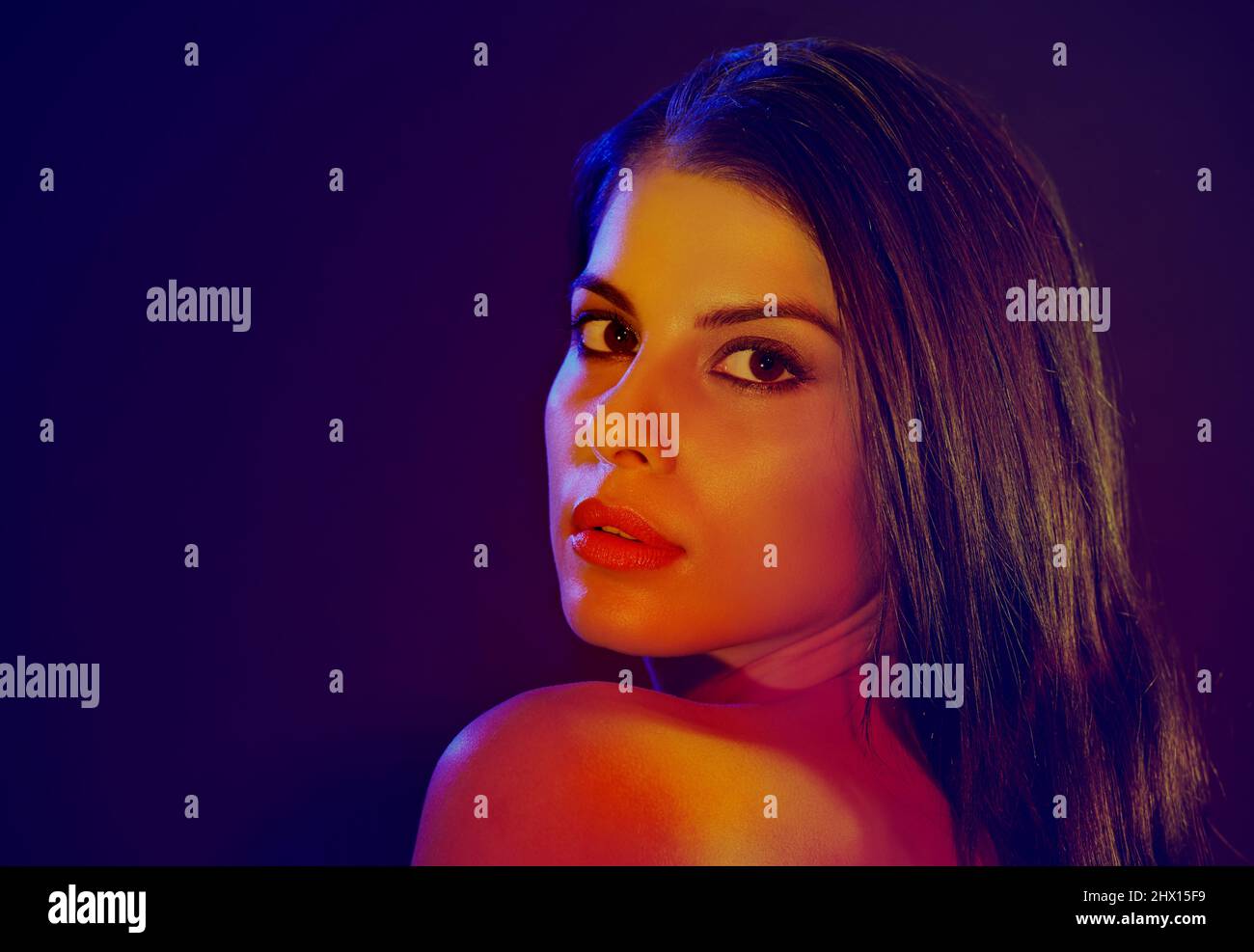 Shes a living artwork. Studio portrait of a beautiful young woman with ...