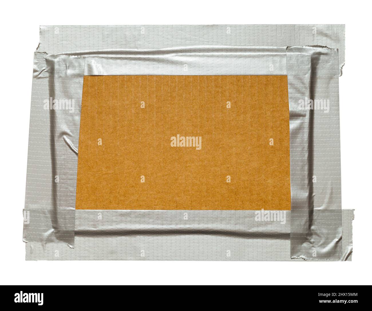 Piece of Cardboard with Duct Tape Cut Out Stock Photo - Alamy