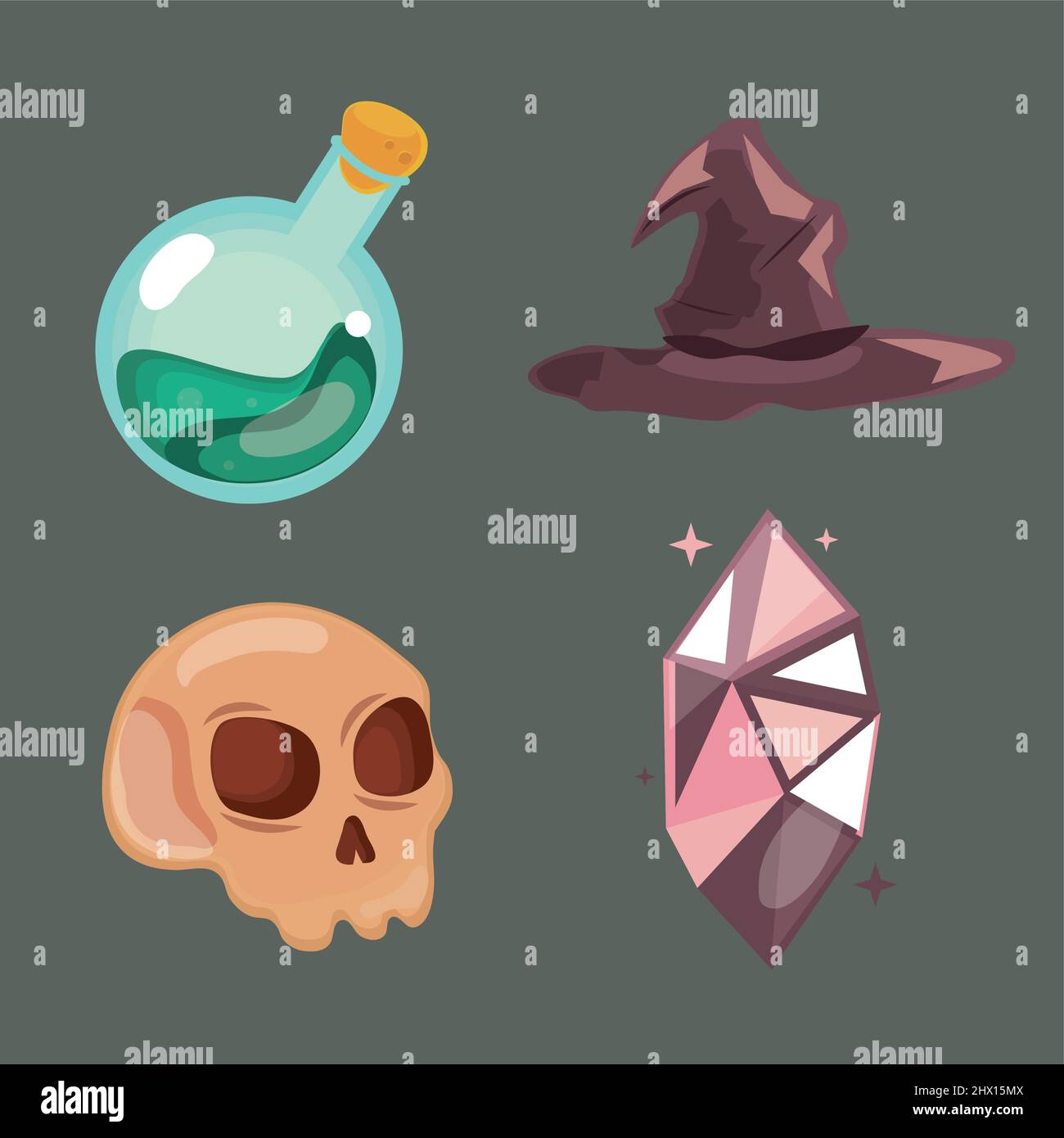 esoteric magical icons Stock Vector Image & Art - Alamy