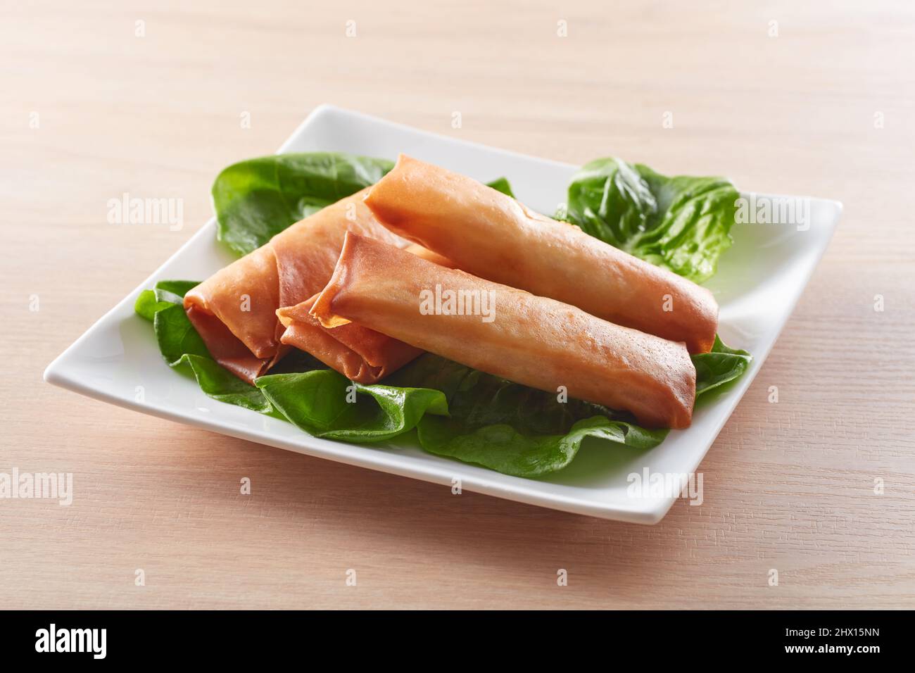 Deep-Fried Spring Rolls Stock Photo - Alamy