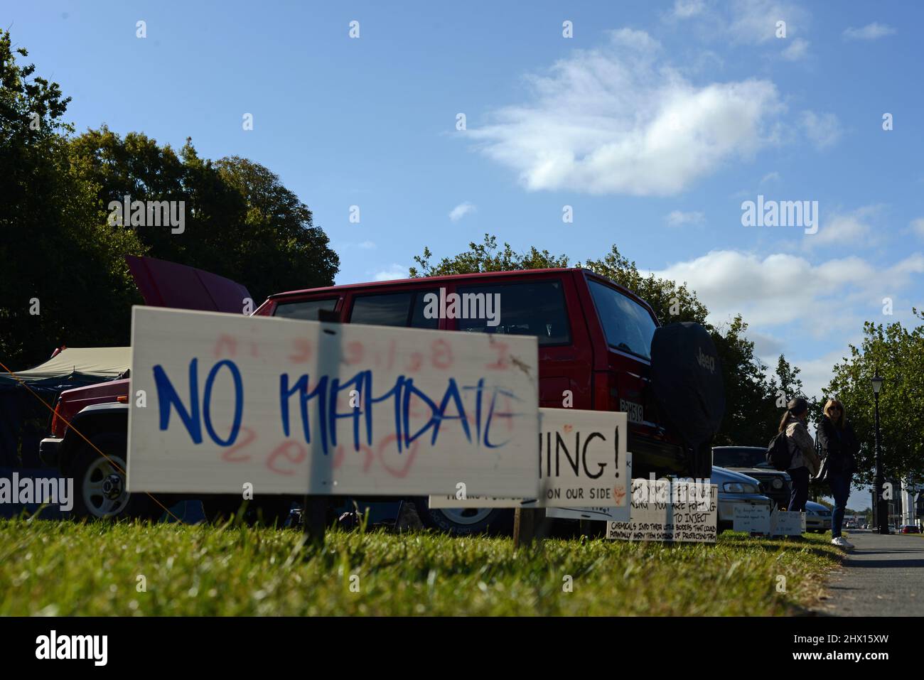 Christchurch, New Zealand, February 22, 2021: Signage at the Cranmer ...