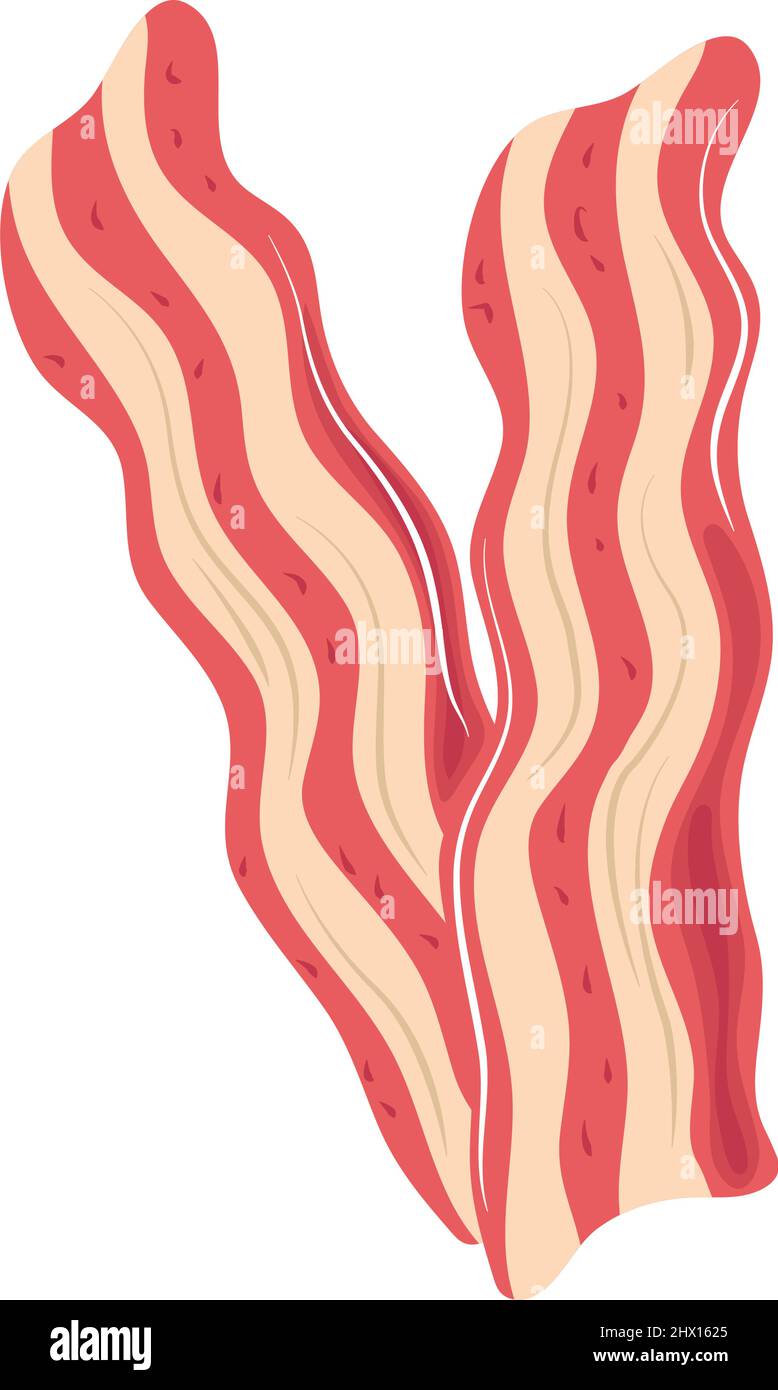 fried bacon cartoon Stock Vector Image & Art - Alamy