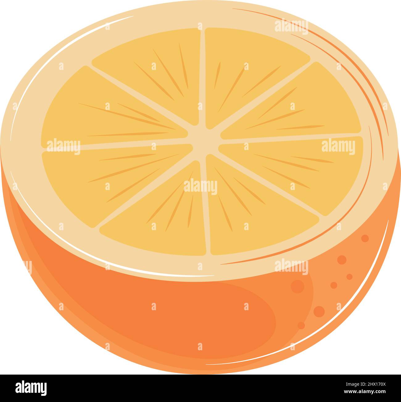 slice orange cartoon Stock Vector Image & Art - Alamy