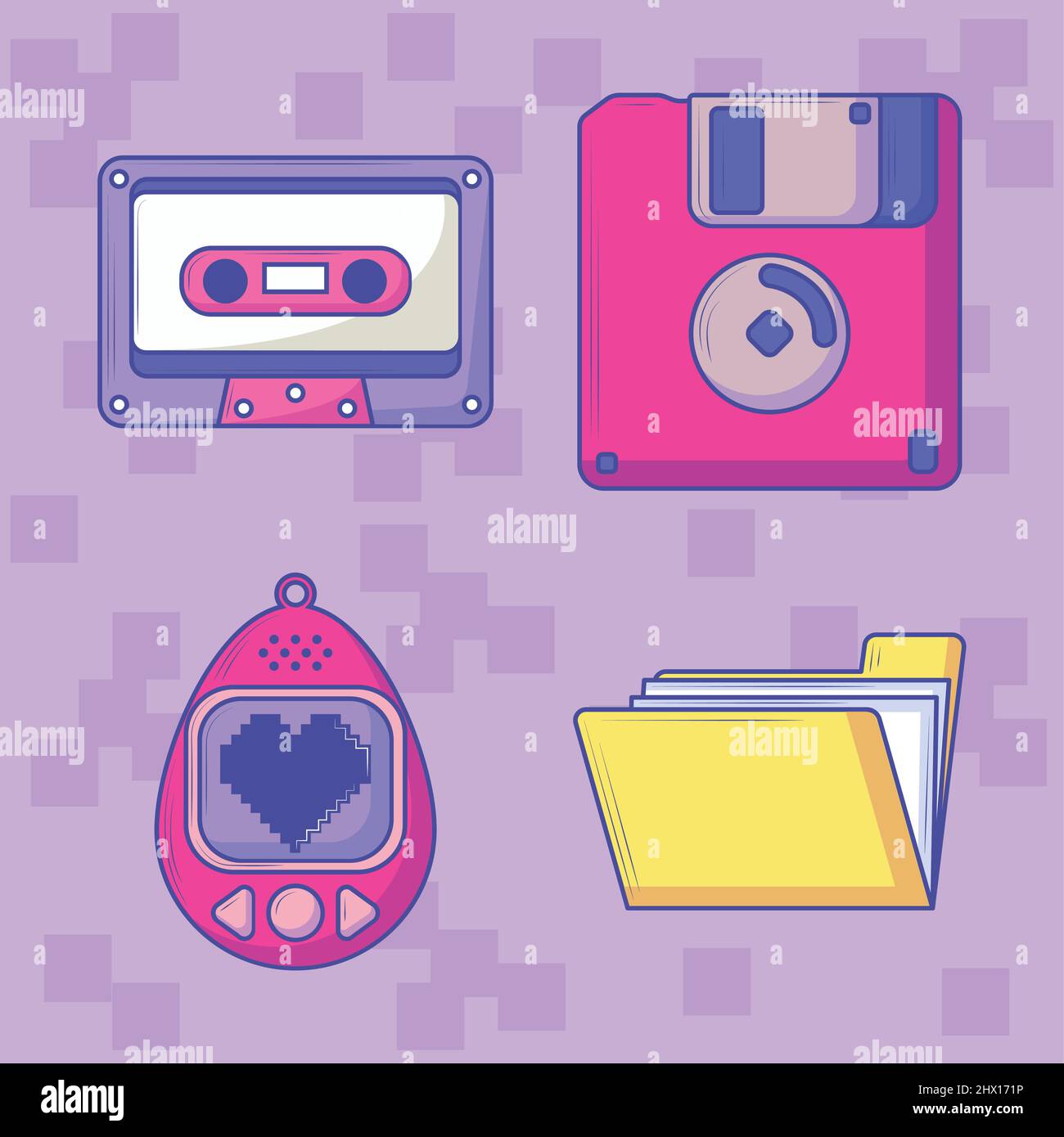 retro vintage tech Stock Vector Image & Art - Alamy