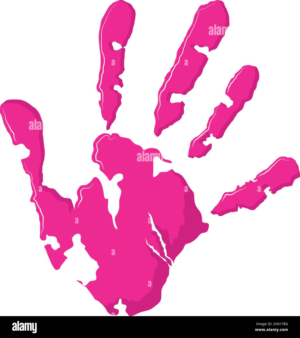 hand print color Stock Vector Image & Art - Alamy