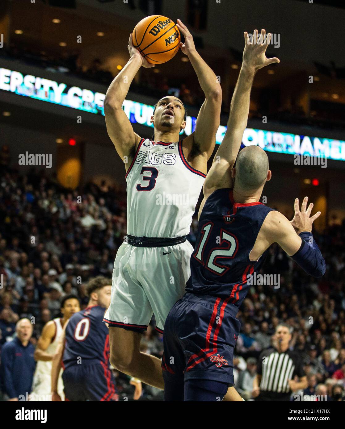 March 08 2022 Las Vegas, NV, U.S.A. Gonzaga guard Andrew Nembhard (3 ...