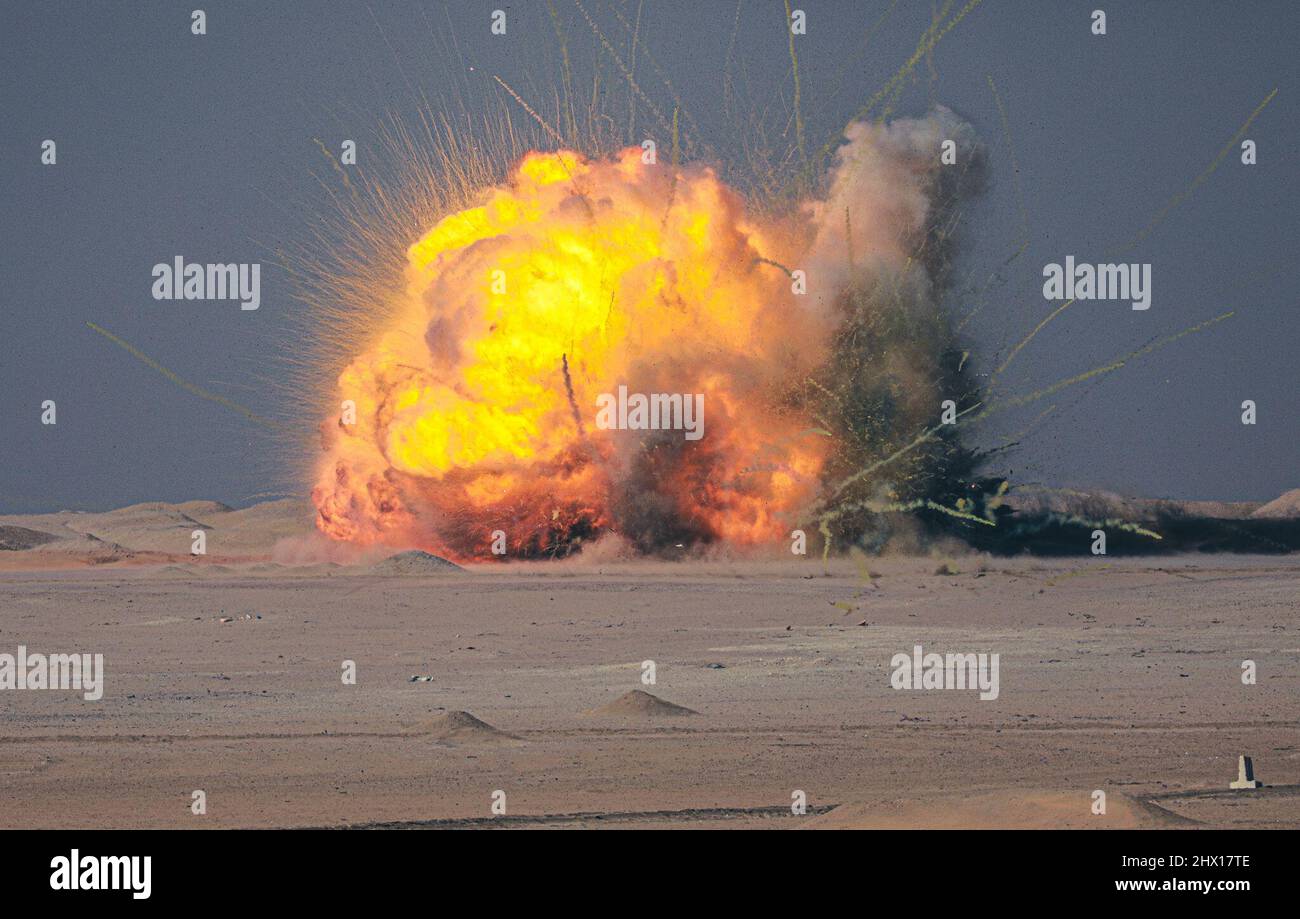 CAMP BUEHRING, KUWAIT - An explosion was conducted by the 202nd ...
