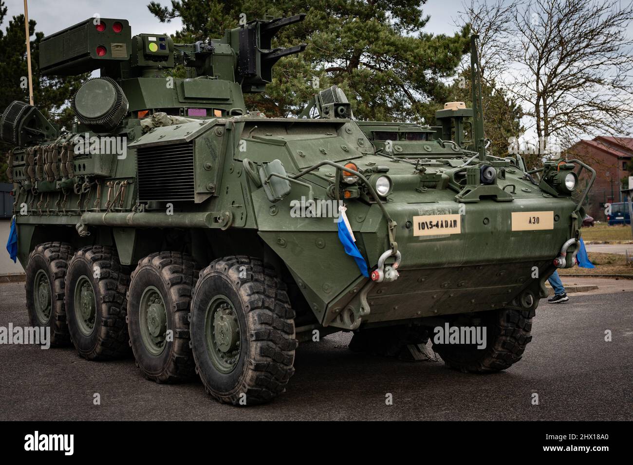 A Maneuver Short Range Air Defense, assigned to 5-4 Air Defense ...