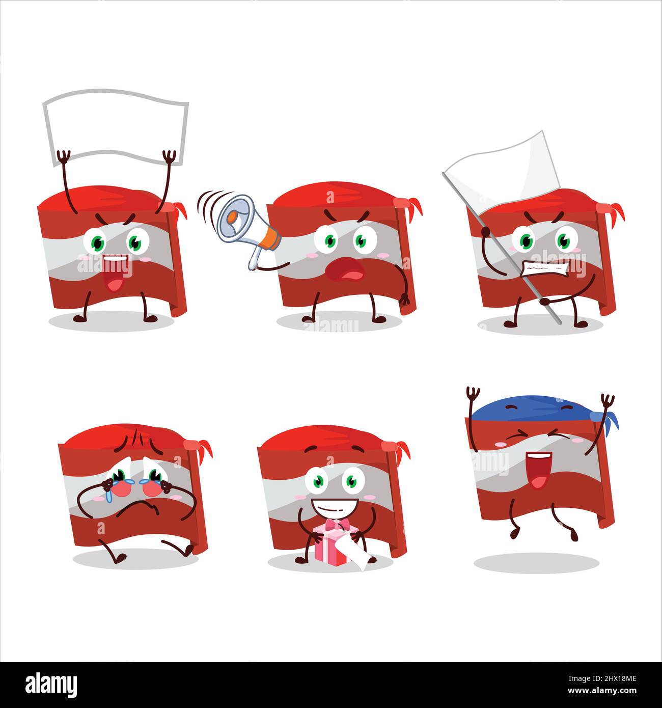 Mascot design style of austria flag character as an attractive ...