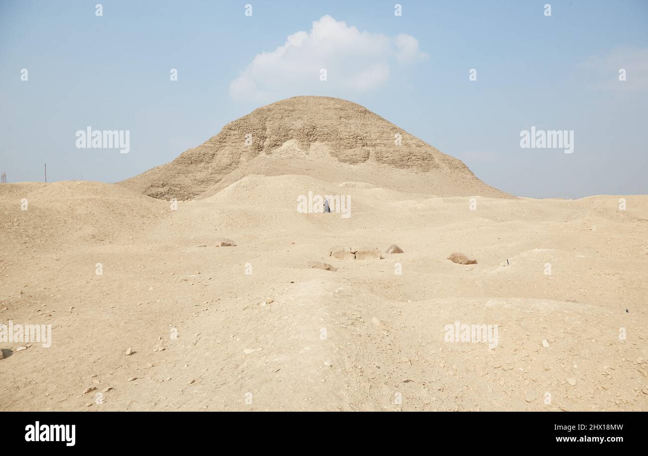 The Pyramid of Hawara, Most Known for Its Lost Labyrinth Stock Photo ...