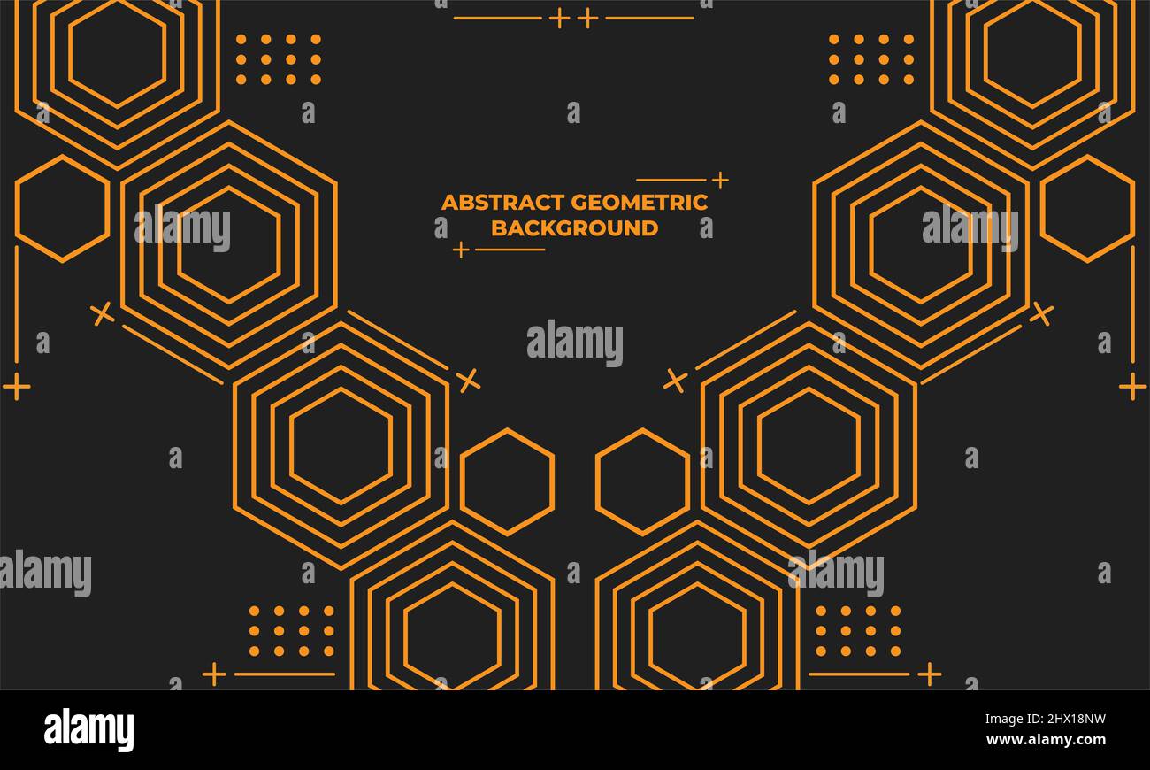 abstract hexagonal geometric background design concept Stock Photo - Alamy