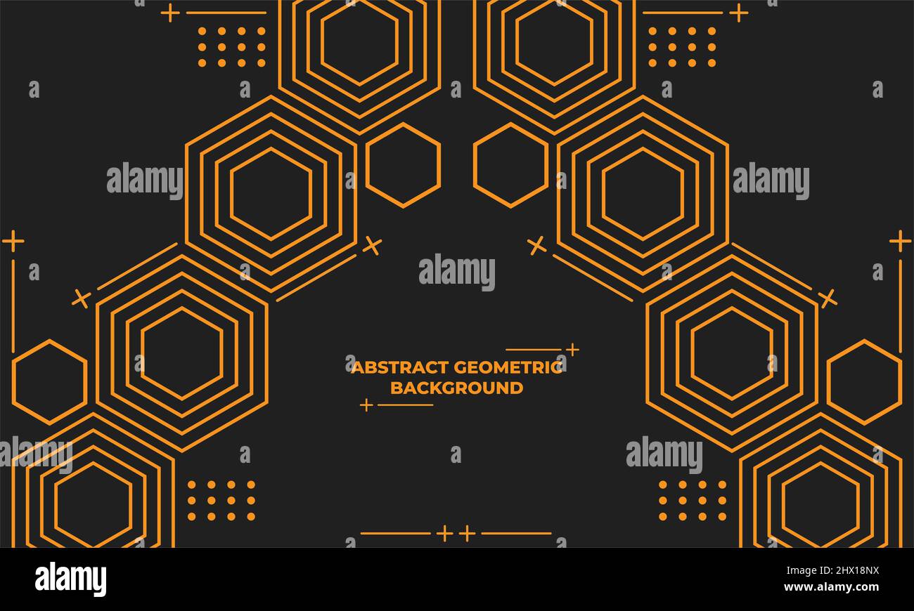 abstract hexagonal geometric background design concept Stock Photo - Alamy