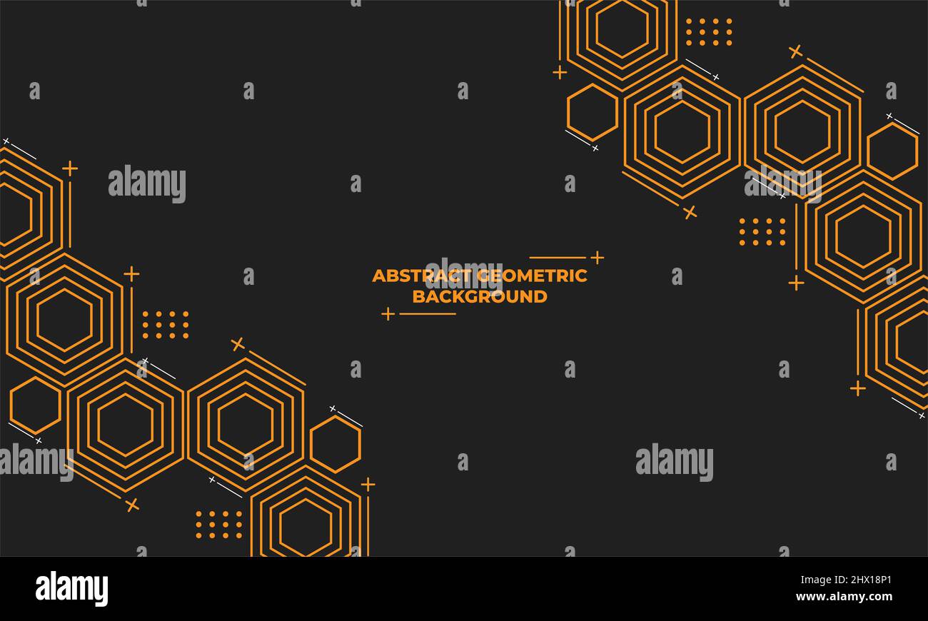 abstract hexagonal geometric background design concept Stock Photo - Alamy