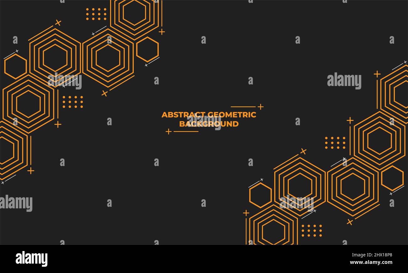 abstract hexagonal geometric background design concept Stock Photo - Alamy