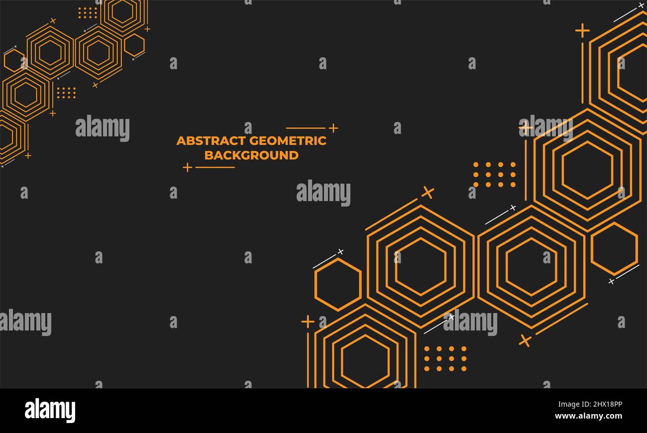abstract hexagonal geometric background design concept Stock Photo - Alamy