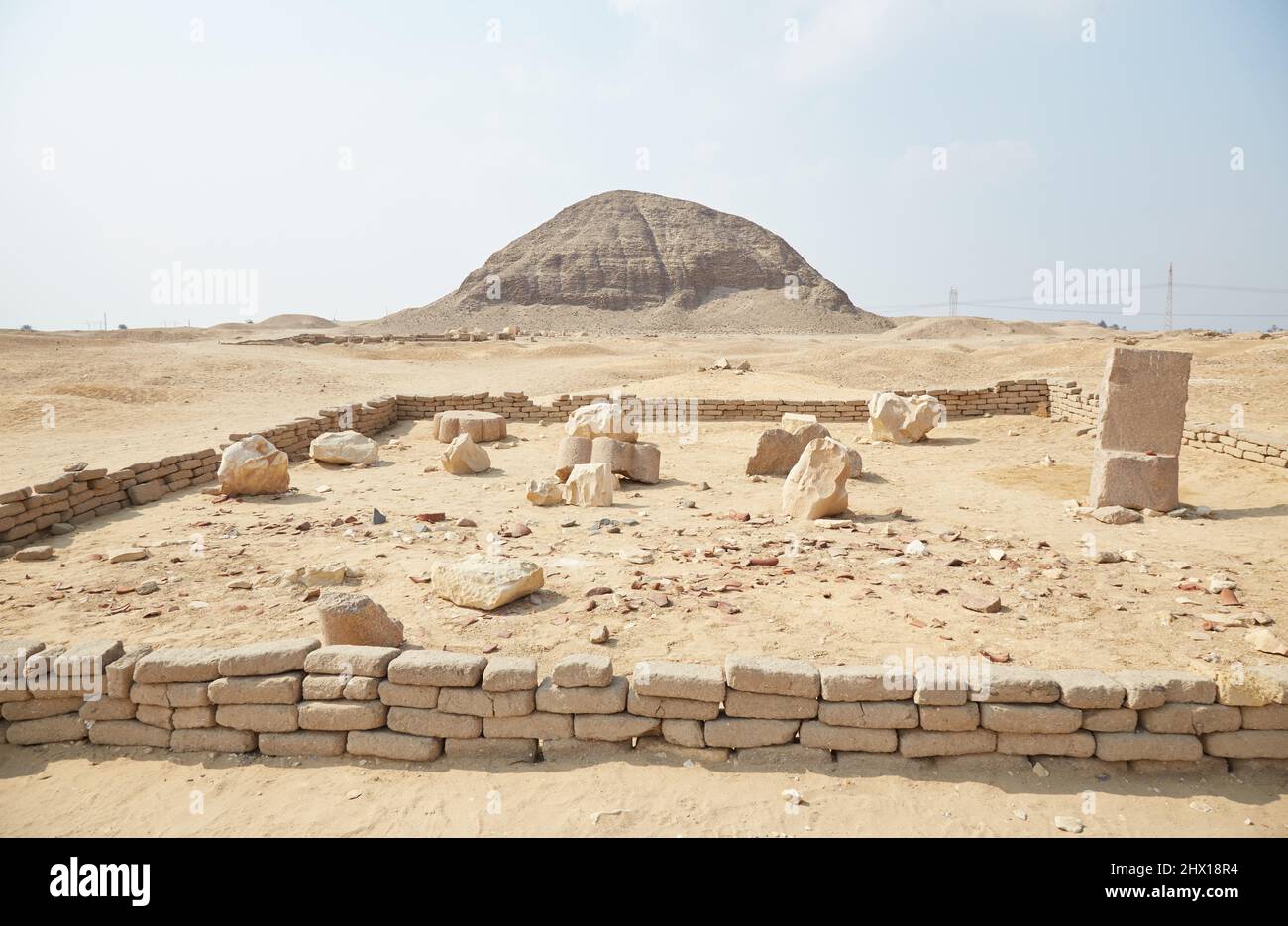 The Pyramid of Hawara, Most Known for Its Lost Labyrinth Stock Photo ...