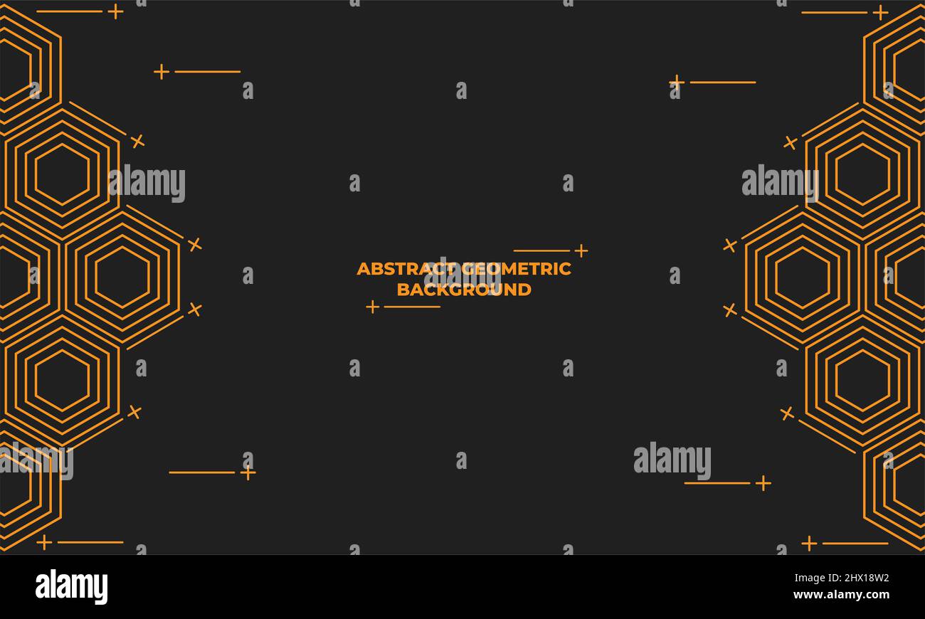 abstract hexagonal geometric background design concept Stock Photo - Alamy