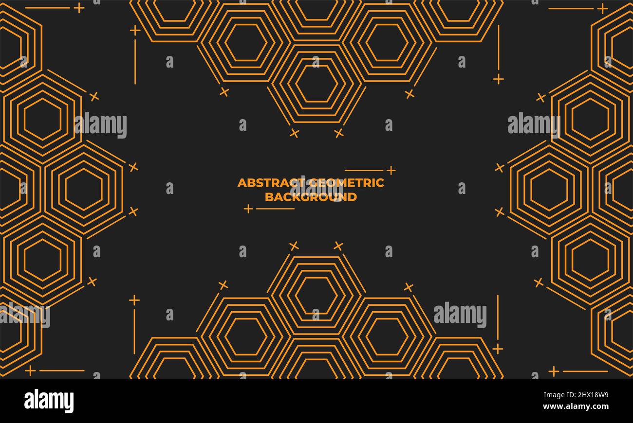 abstract hexagonal geometric background design concept Stock Photo - Alamy