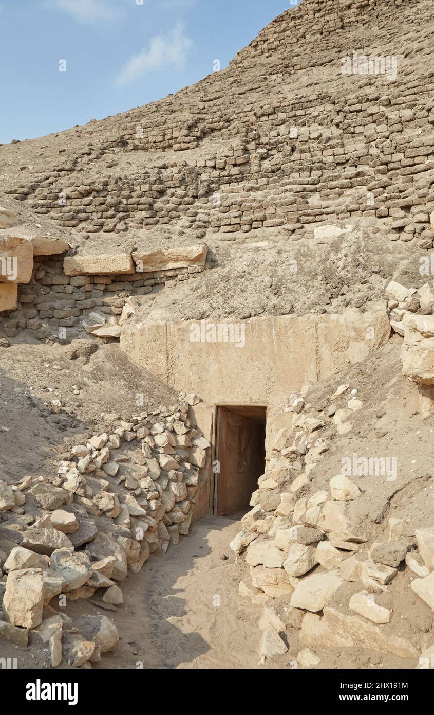 The Pyramid of Hawara, Most Known for Its Lost Labyrinth Stock Photo ...