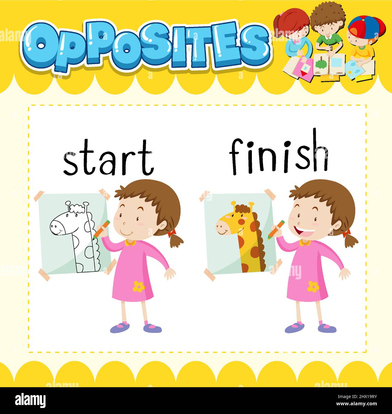 Opposite start Stock Vector Images - Alamy