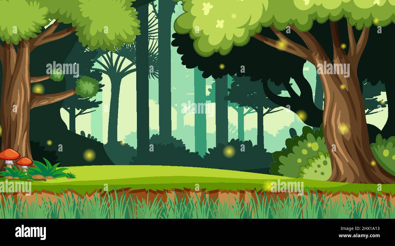 Nature outdoor forest background illustration Stock Vector Image & Art ...