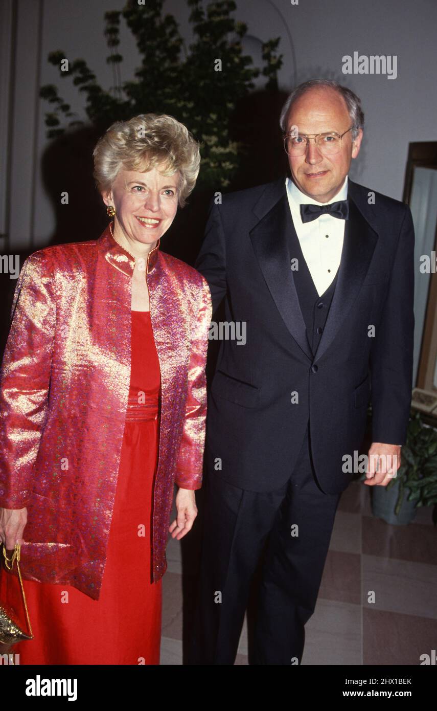 United States Secretary of Defense Dick Cheney and his wife, Lynne ...