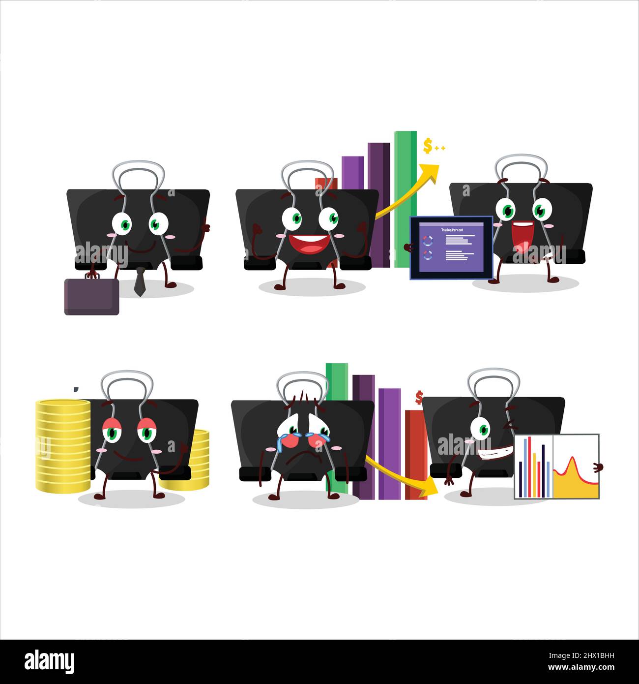 Paperclip binderclip vector vectors hi-res stock photography and images ...