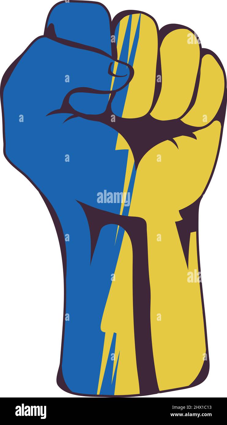 flag ukraine painting in hand Stock Vector Image & Art - Alamy