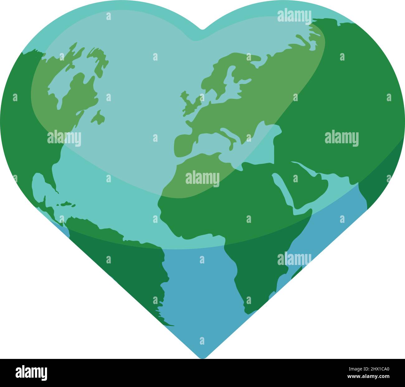 world shape heart Stock Vector Image & Art - Alamy