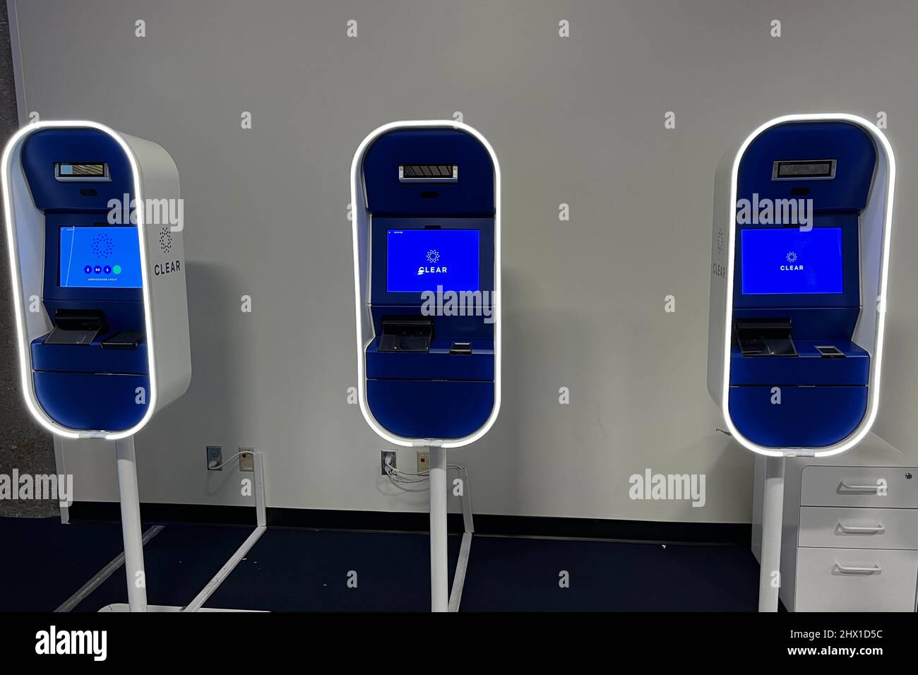 TSA PreCheck Clear kiosks at the Harry Reid International Airport aka ...