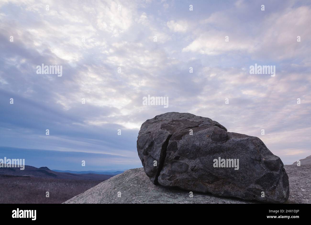 Cloudy sunset from Middle Sugarloaf Mountain in Bethlehem, New ...