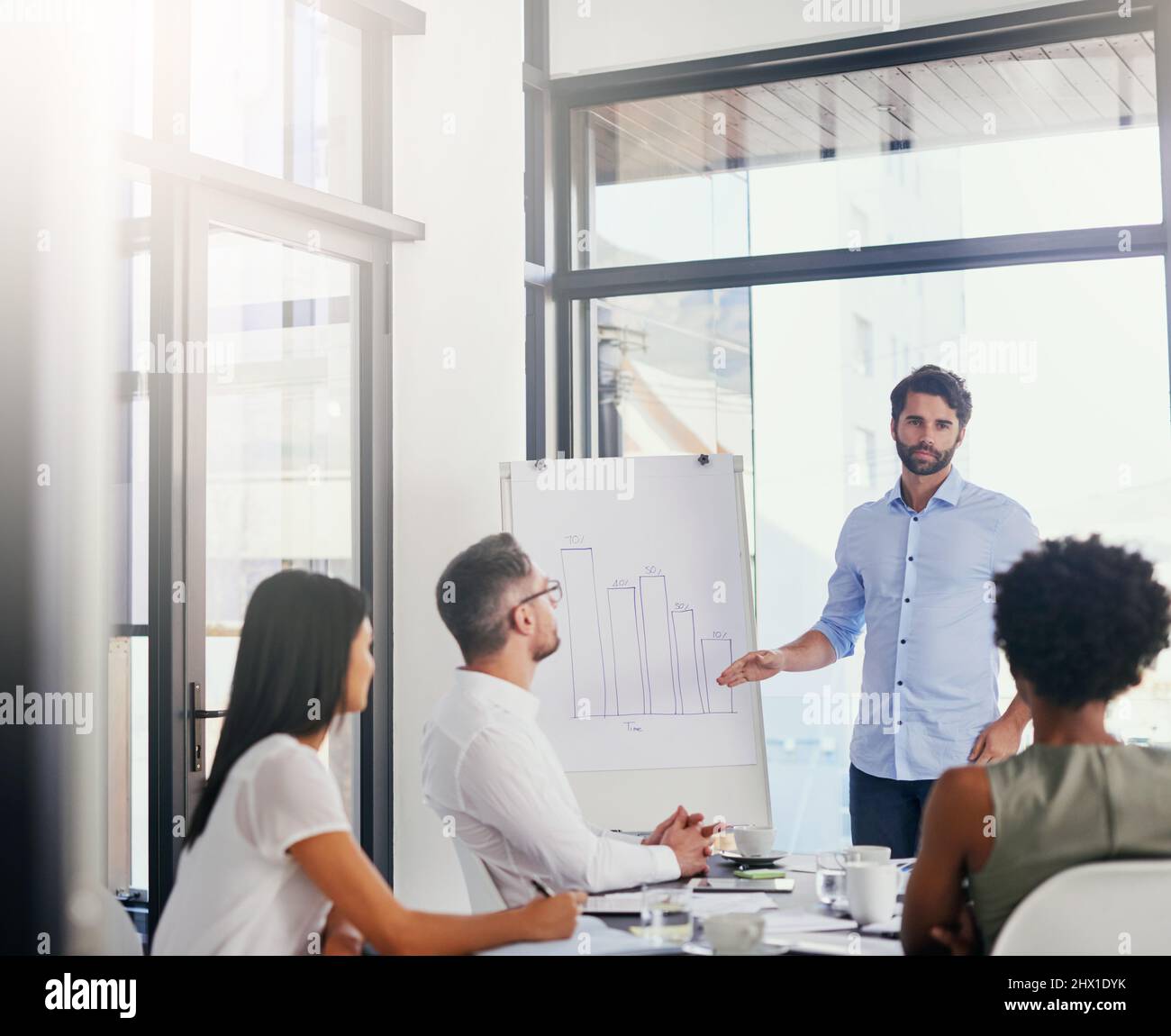 This decline in revenue is a cause for concern. Cropped shot of a group ...