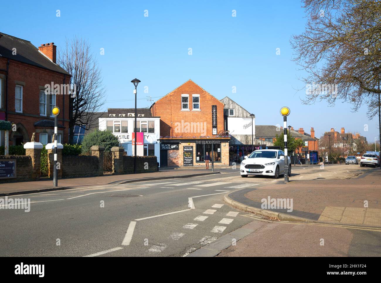 Urban scene in Nottingham, UK Stock Photo - Alamy