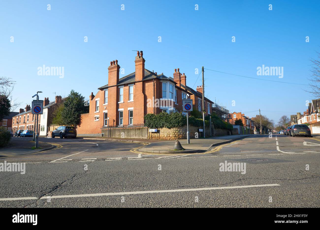 Urban scene in Nottingham, UK Stock Photo - Alamy