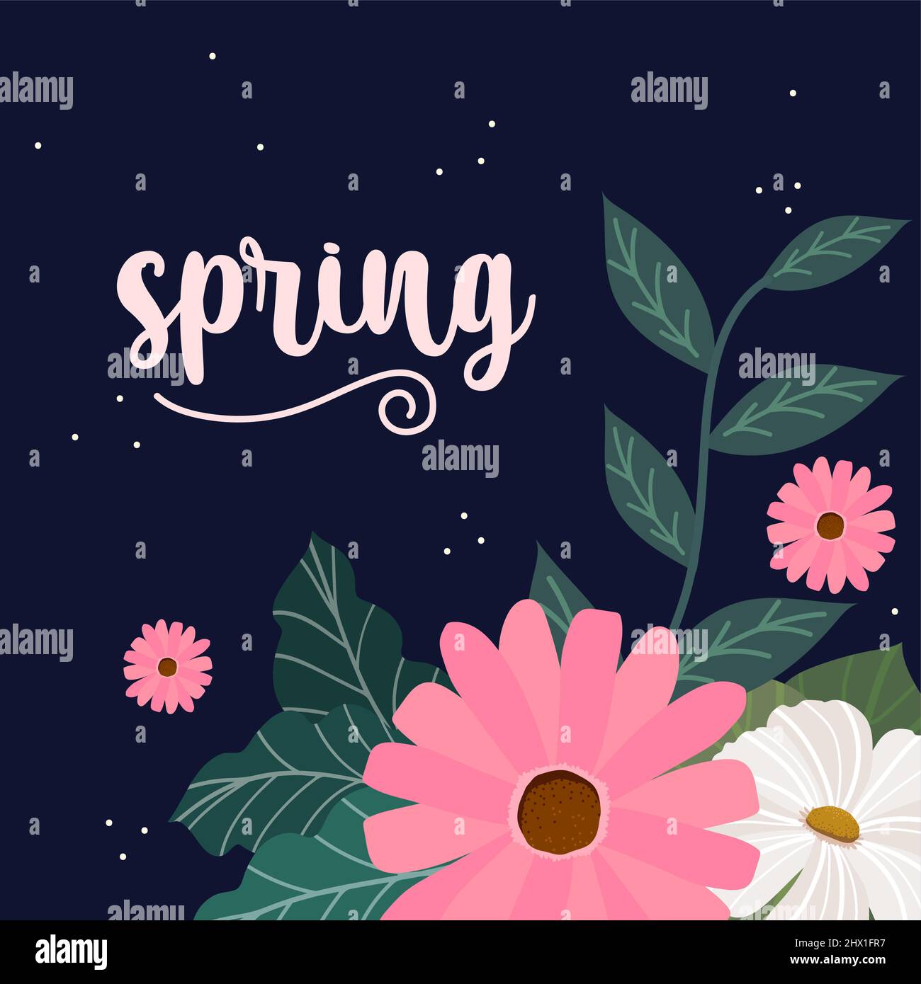 spring flower banner Stock Vector Image & Art - Alamy