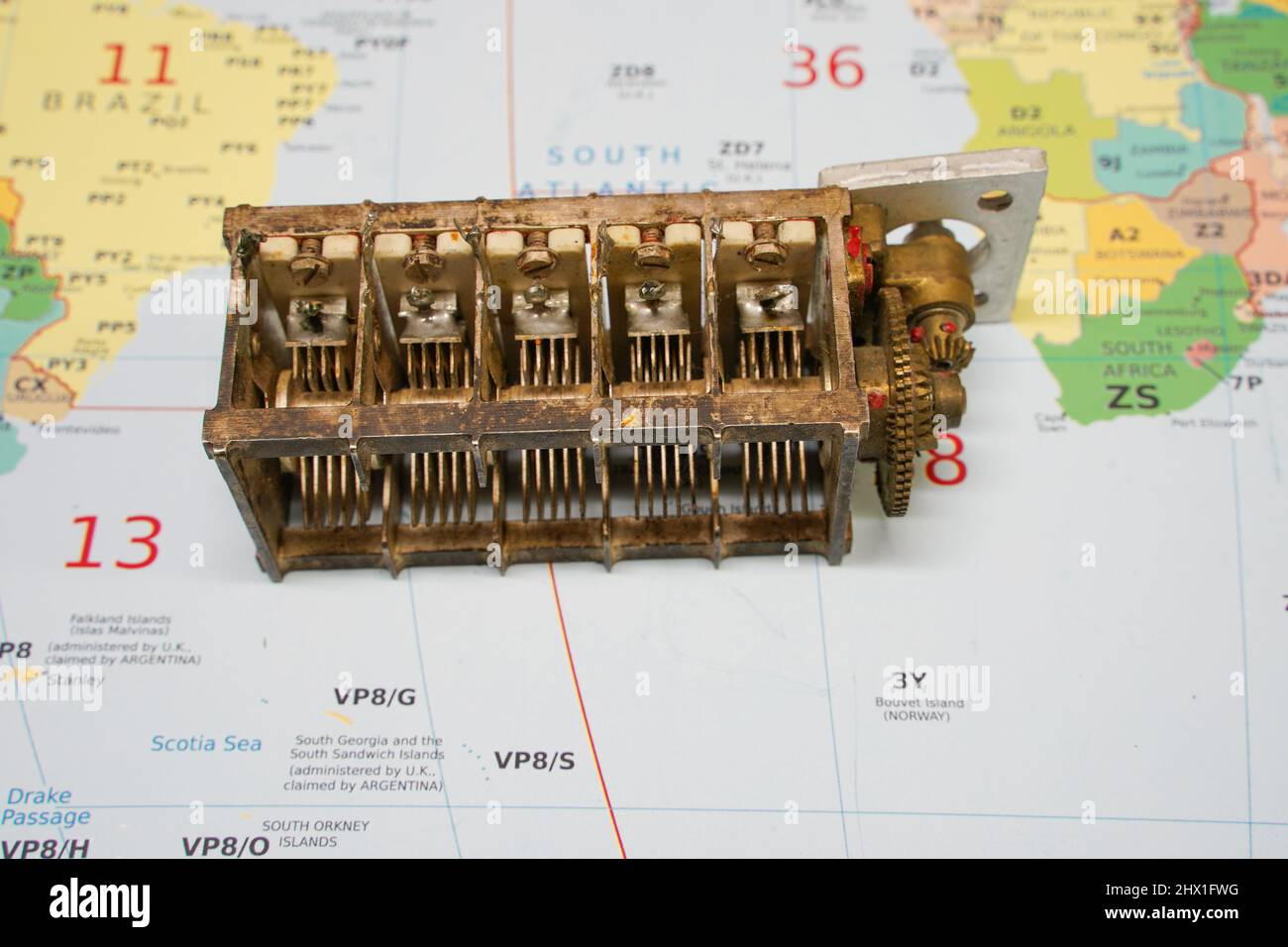 Hoogkerk, Netherlands, November 10, 2021: Tuning capacitor or Rotary ...