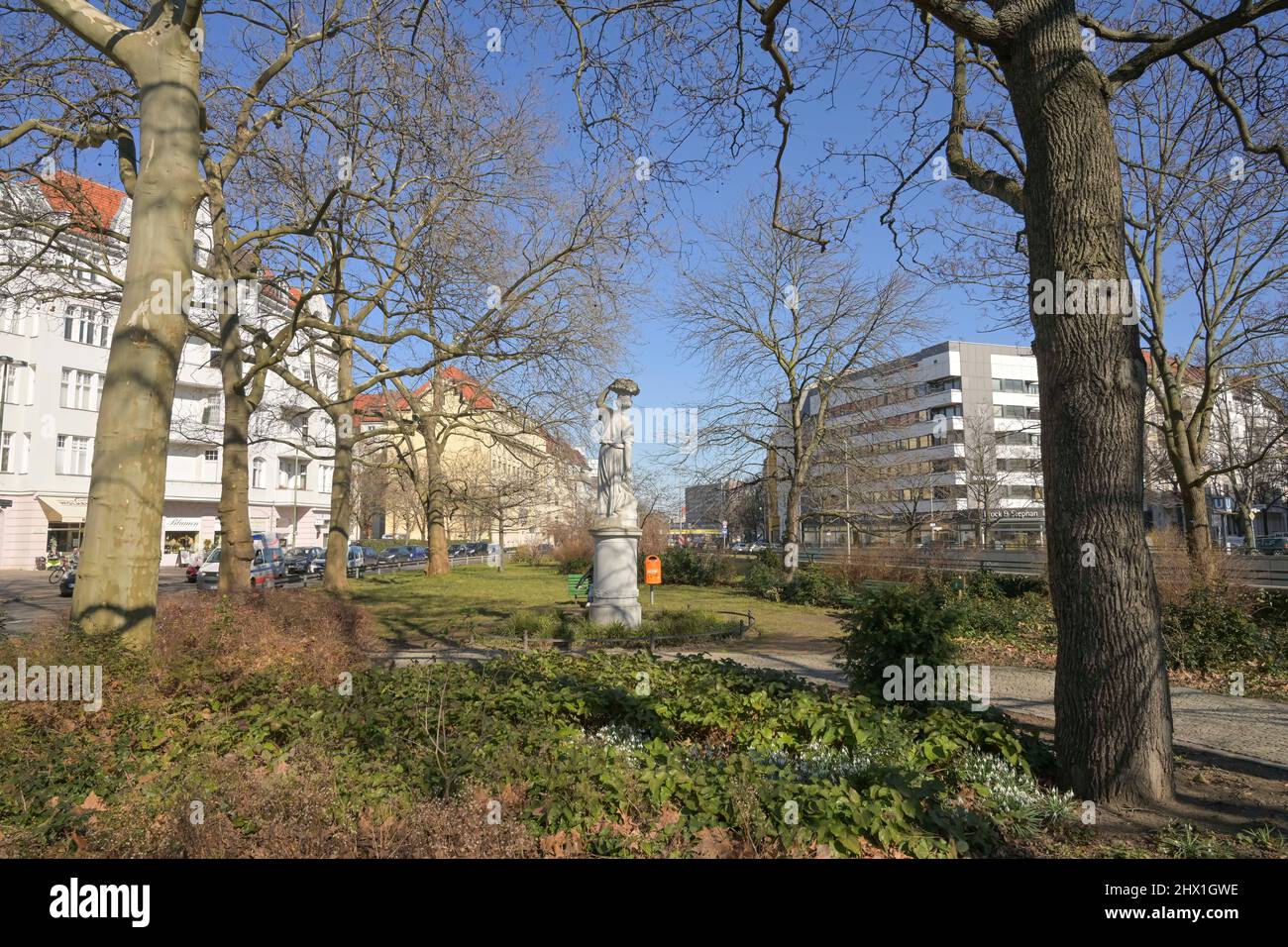 Park, Bundesplatz, Bundesallee, Wilmersdorf, Berlin, Deutschland Stock ...