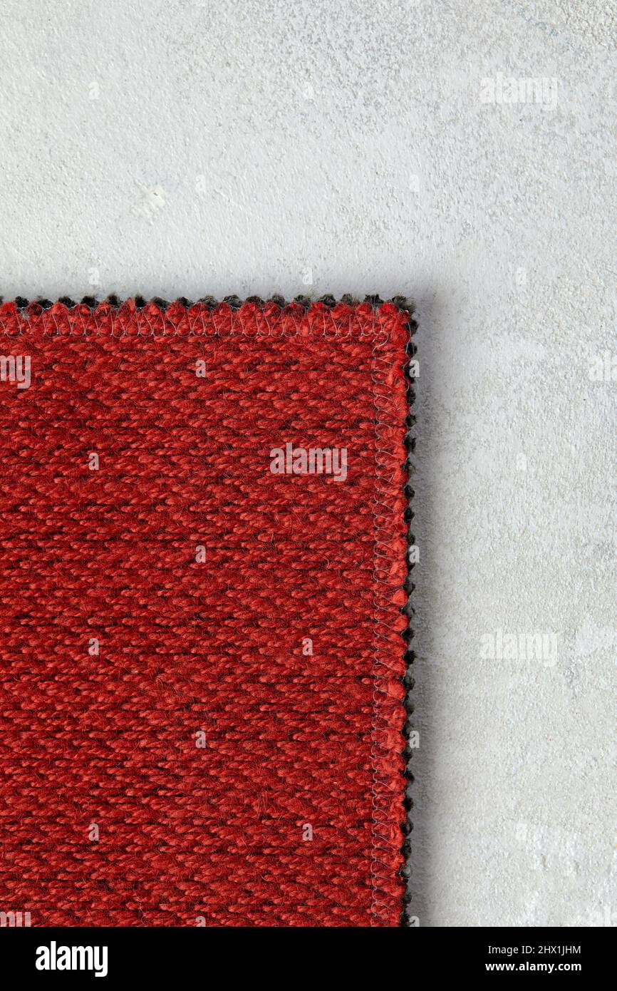Close-up of red texture fabric cloth textile background Stock Photo - Alamy