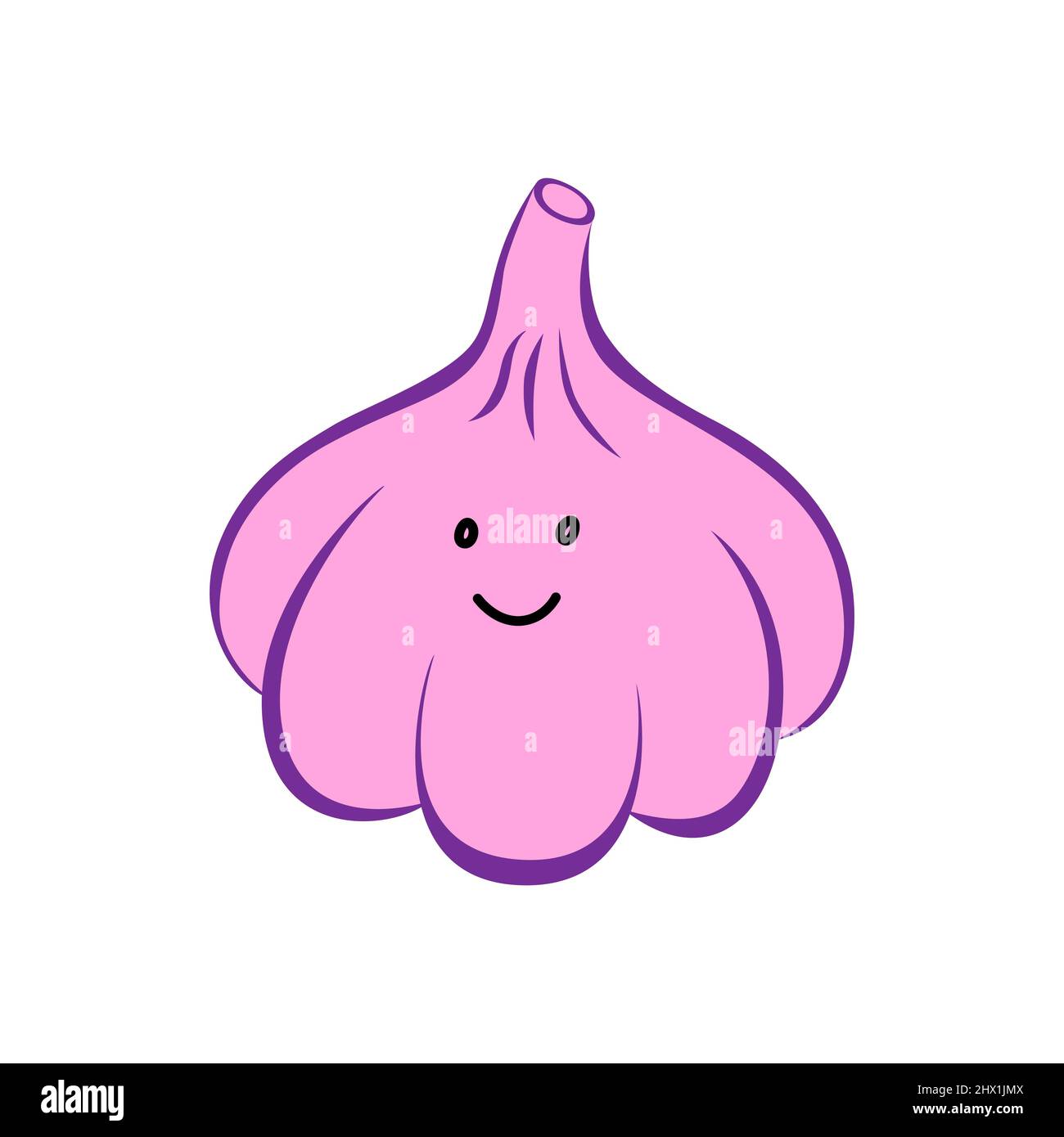 Cartoon garlic Stock Vector Images - Alamy