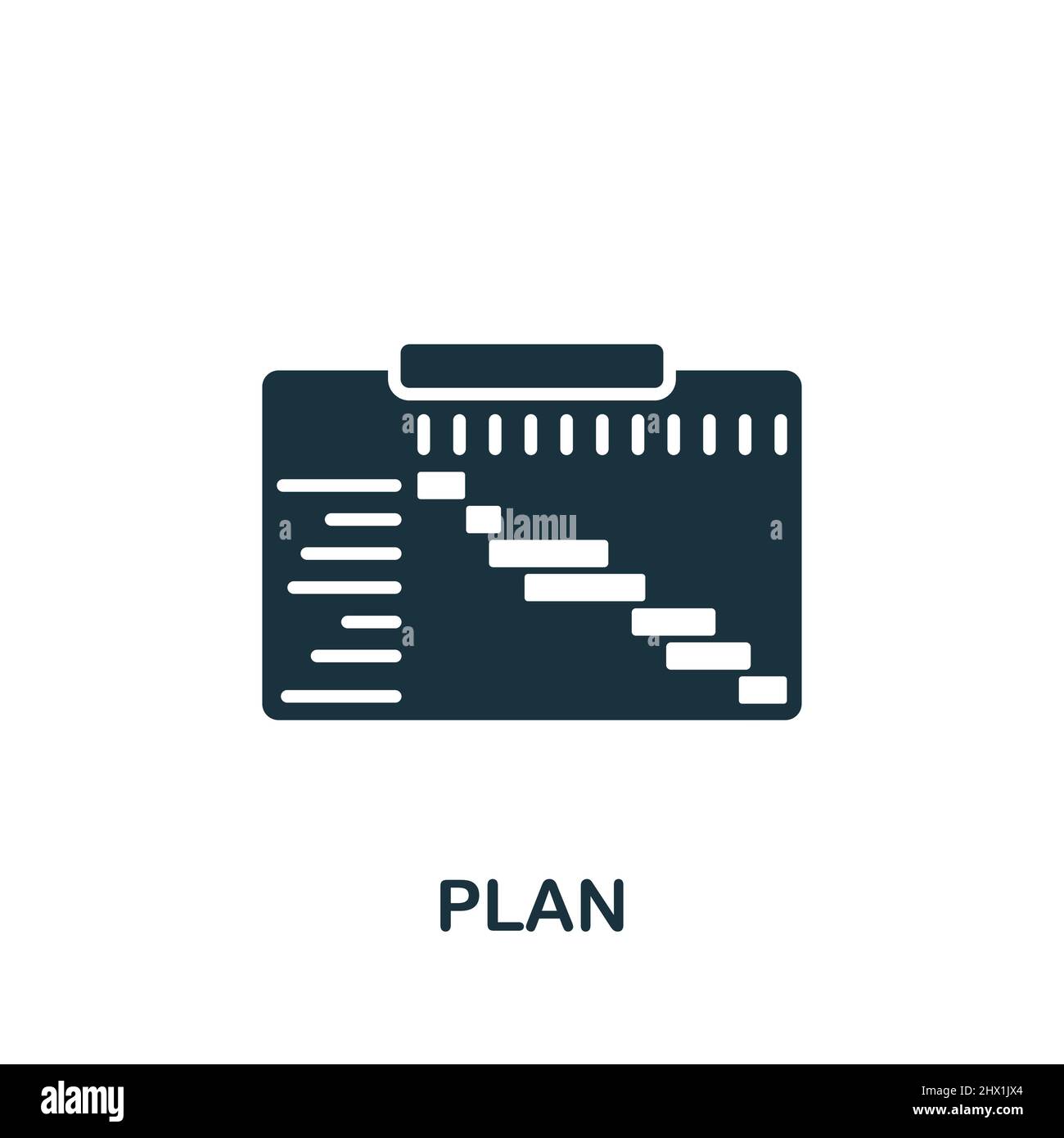 Plan icon. Monochrome simple icon for templates, web design and ...