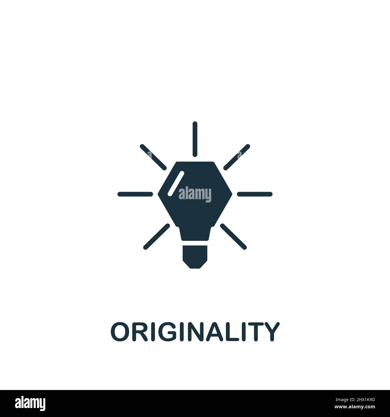Originality icon. Monochrome simple icon for templates, web design and ...