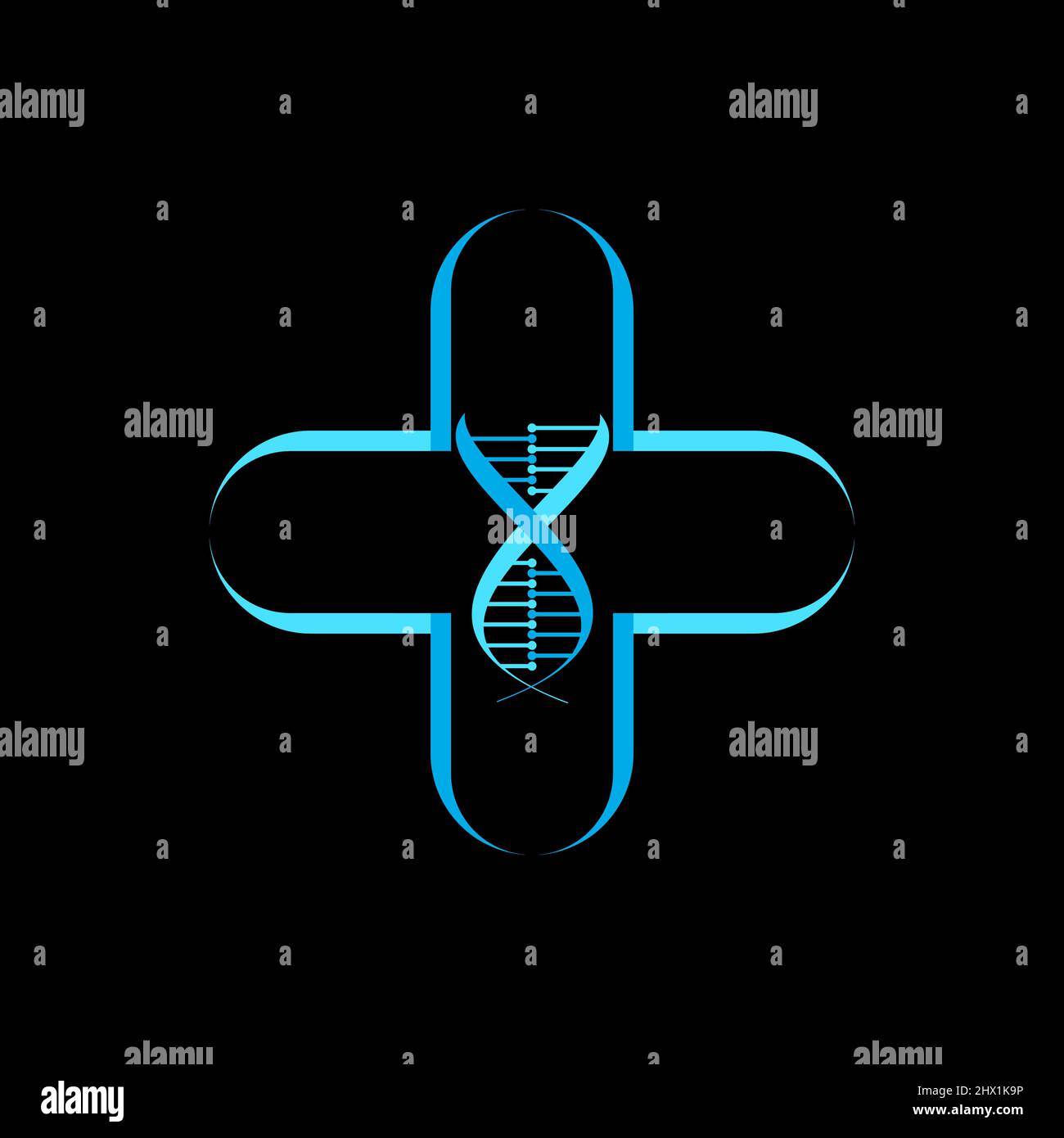 Dna healthcare logo design Stock Vector Image & Art - Alamy