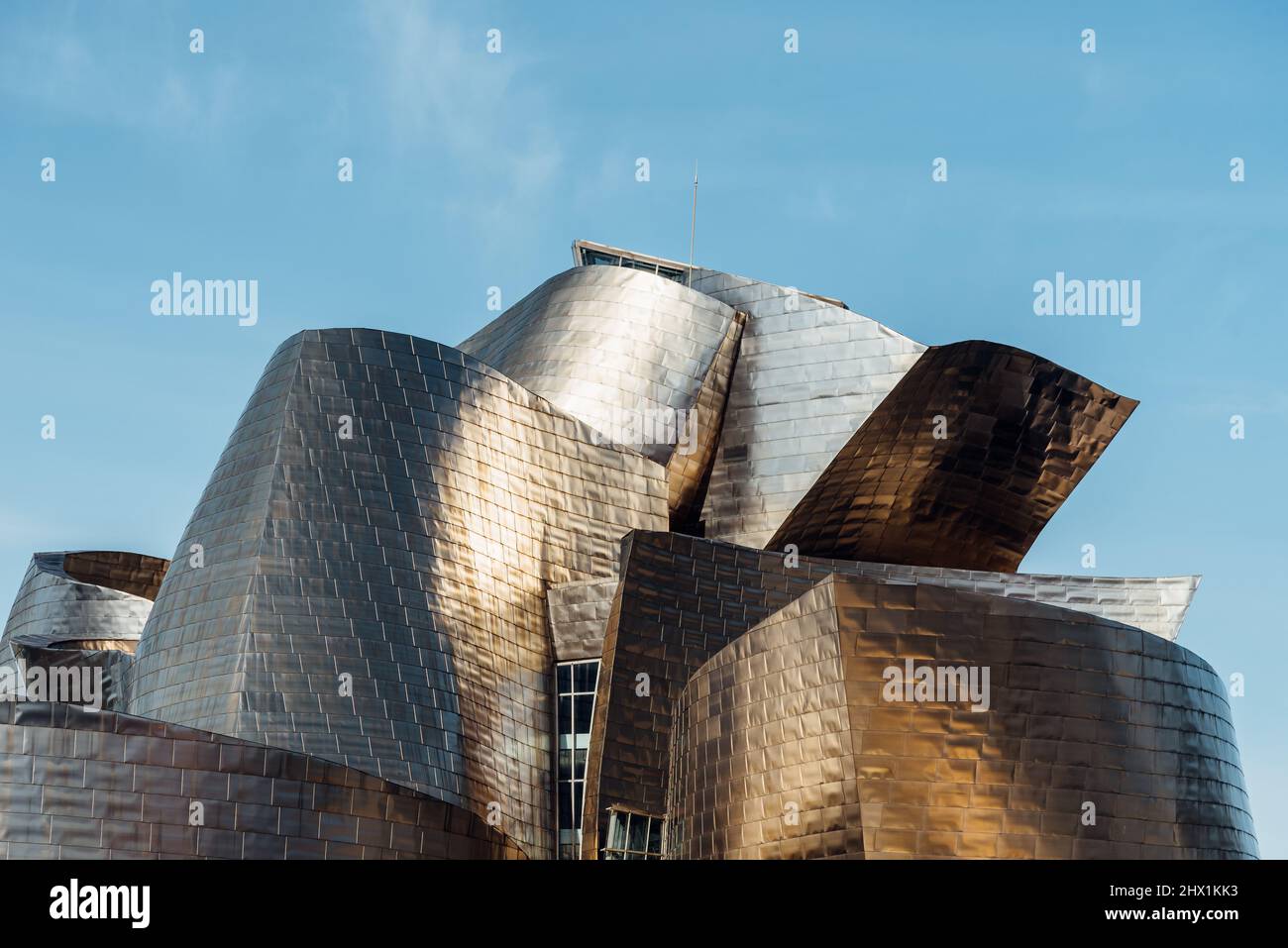 Bilbao, Spain - February 13, 2022: Exterior view of Guggenheim Museum ...