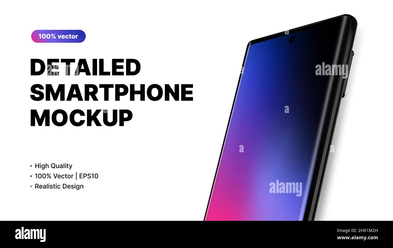 Mobile phone screen mock Stock Vector Images - Alamy