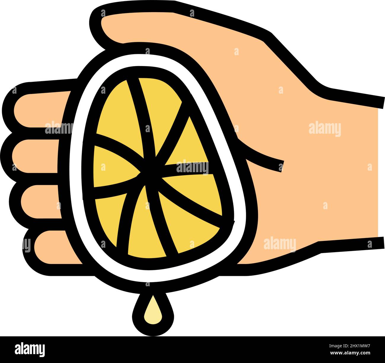 lemon juice add color icon vector illustration Stock Vector Image & Art ...