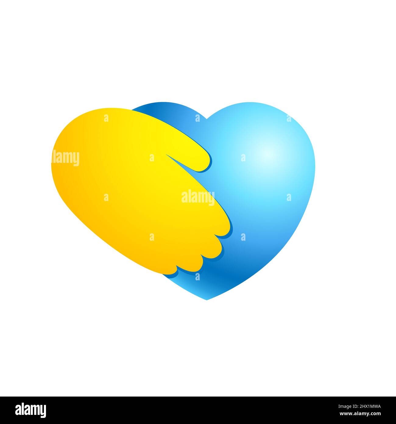 Hand over heart flag Stock Vector Images - Alamy