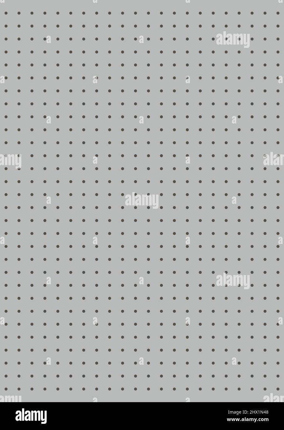 Grid paper. Dotted grid on grey background. Abstract dotted transparent ...