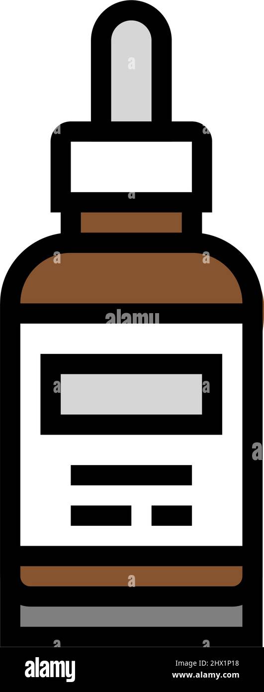 face oil bottle color icon vector illustration Stock Vector Image & Art ...